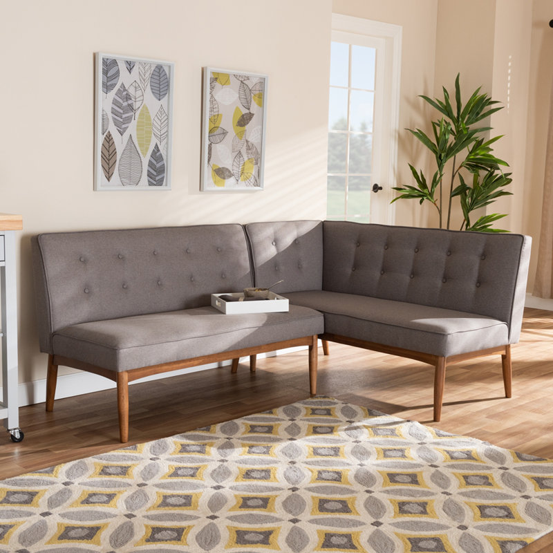 Corrigan Studio Bopp Upholstered 2 Piece Bench Reviews Wayfair